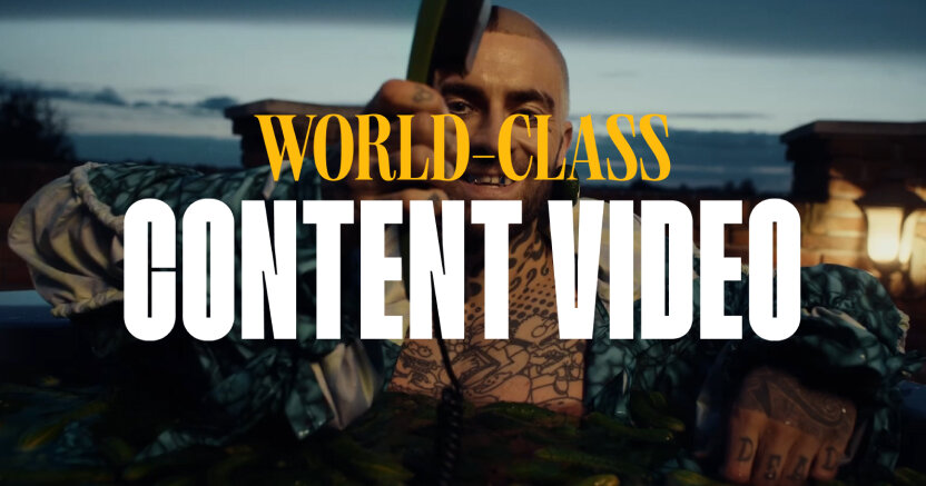 FDC Website showcasing video content production services for B2B ...